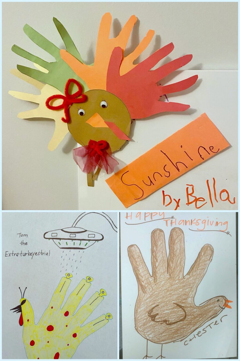 Thanksgiving Hand Turkey Winners! - Shower Door Experts